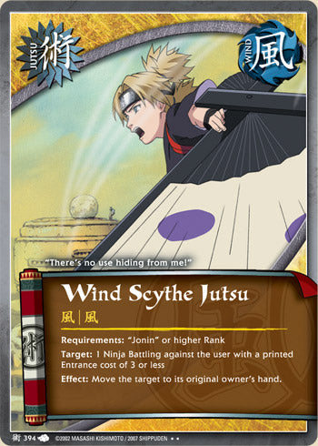 Wind Scythe Jutsu 394 RARE – Strictly Animez